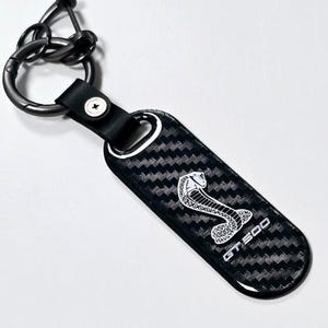 Carbon Fiber GT500 Car Key Chain Cobra Real Carbon Fiber - Etsy