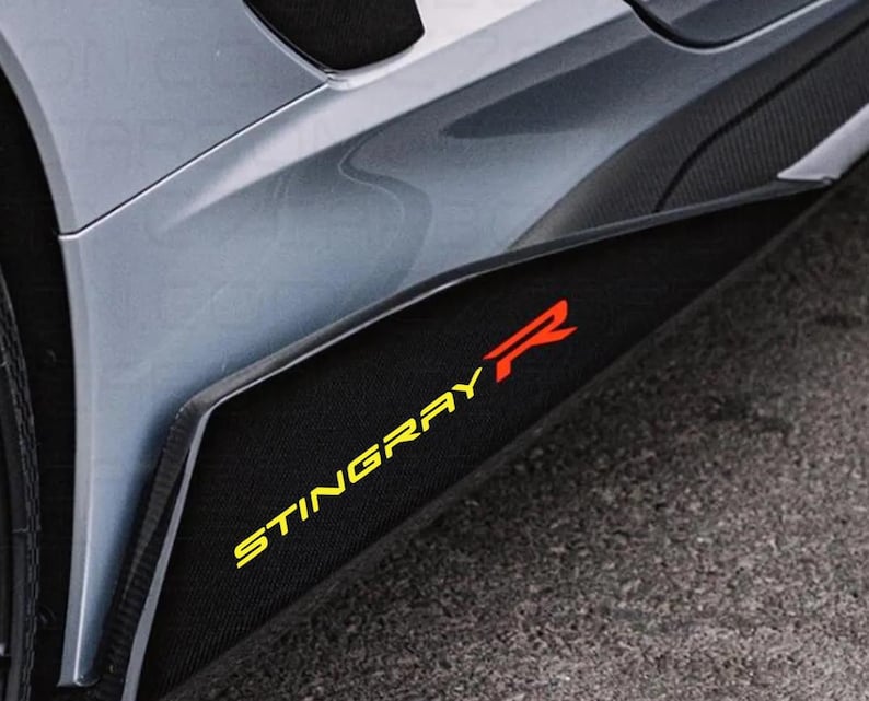 Yellow PAIR C8 Corvette Stingray R Racing IMSA Premium Decal Sticker C8 ...