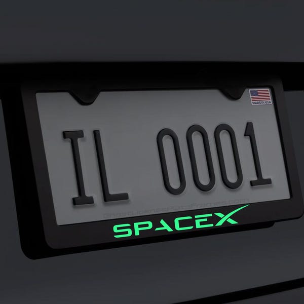 Space X License Plate - Etsy