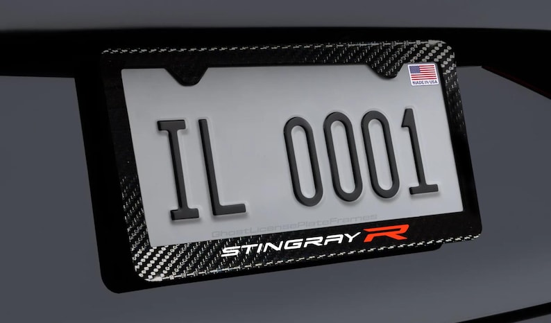 C8 Corvette Stingray R Racing IMSA License Plate Frame C8 Z51 Z06 C8R ...