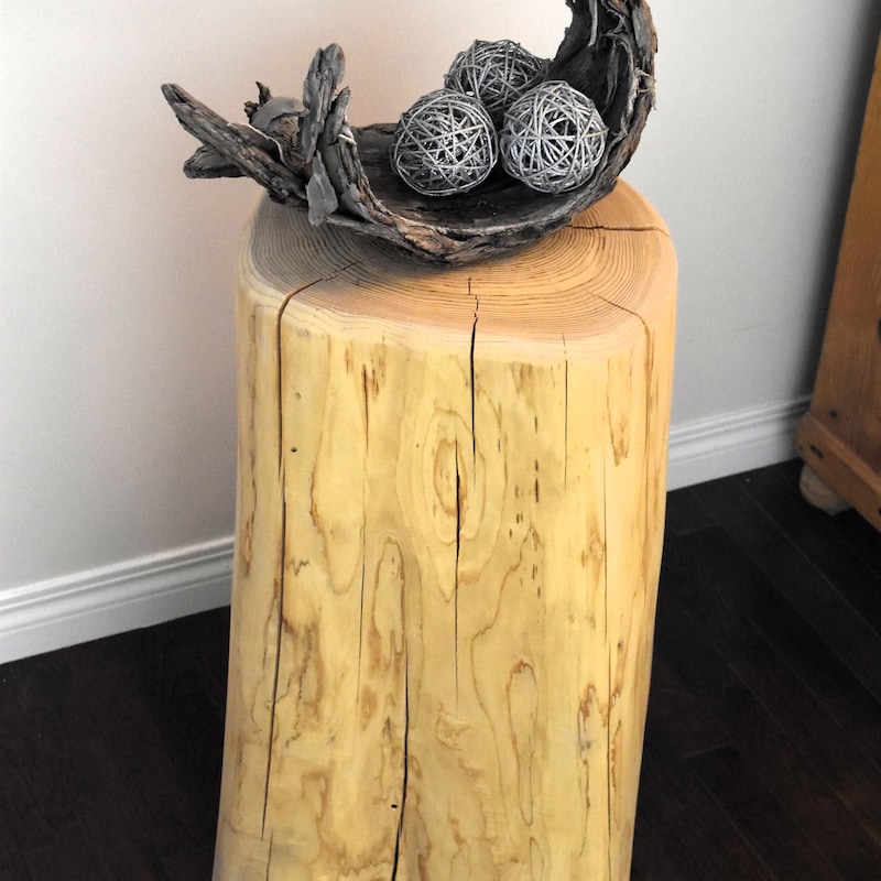 Tree Stump Side Table - Etsy