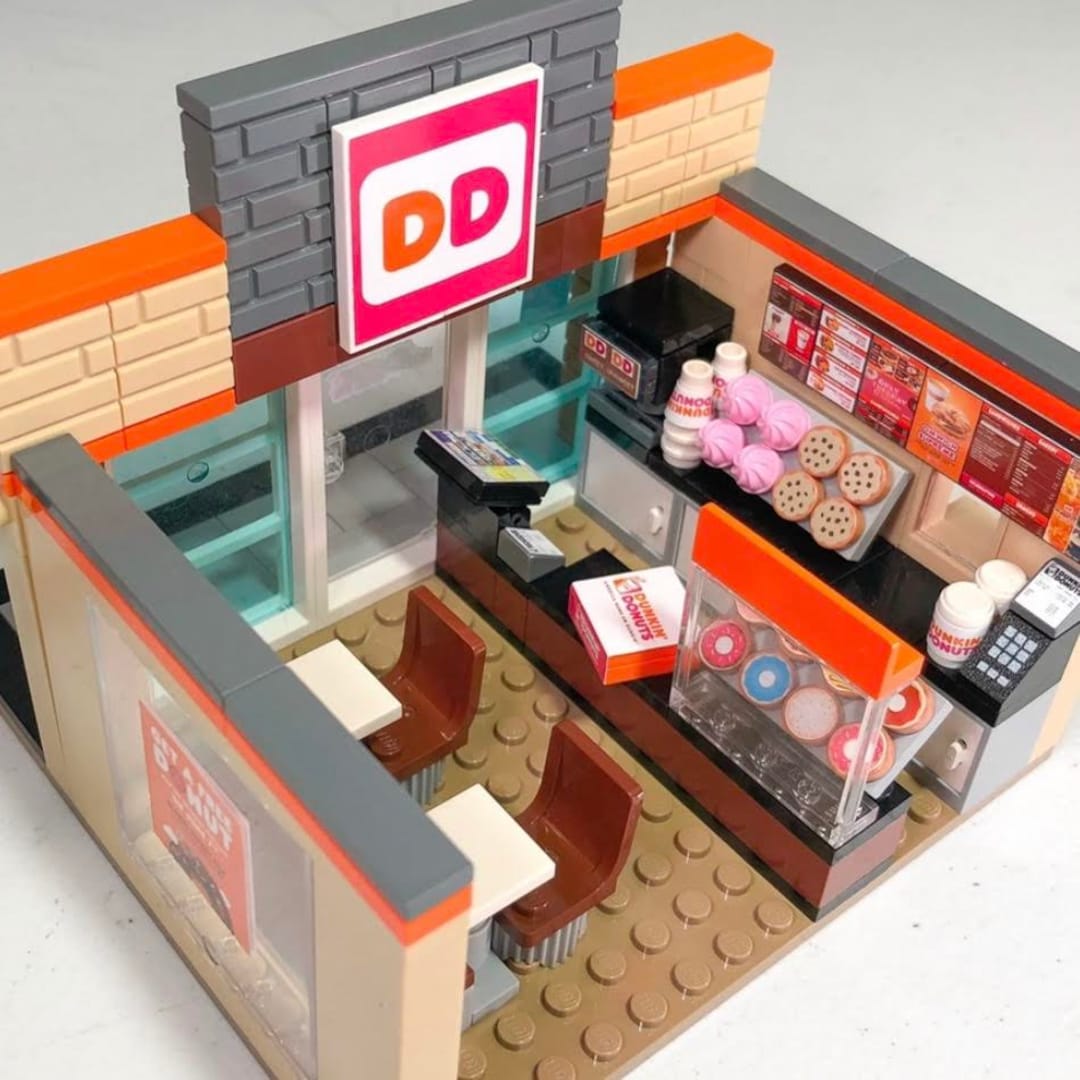 LEGO DUNKIN DONUTS Manual, Stickers & Parts List Custom Set. No Parts ...