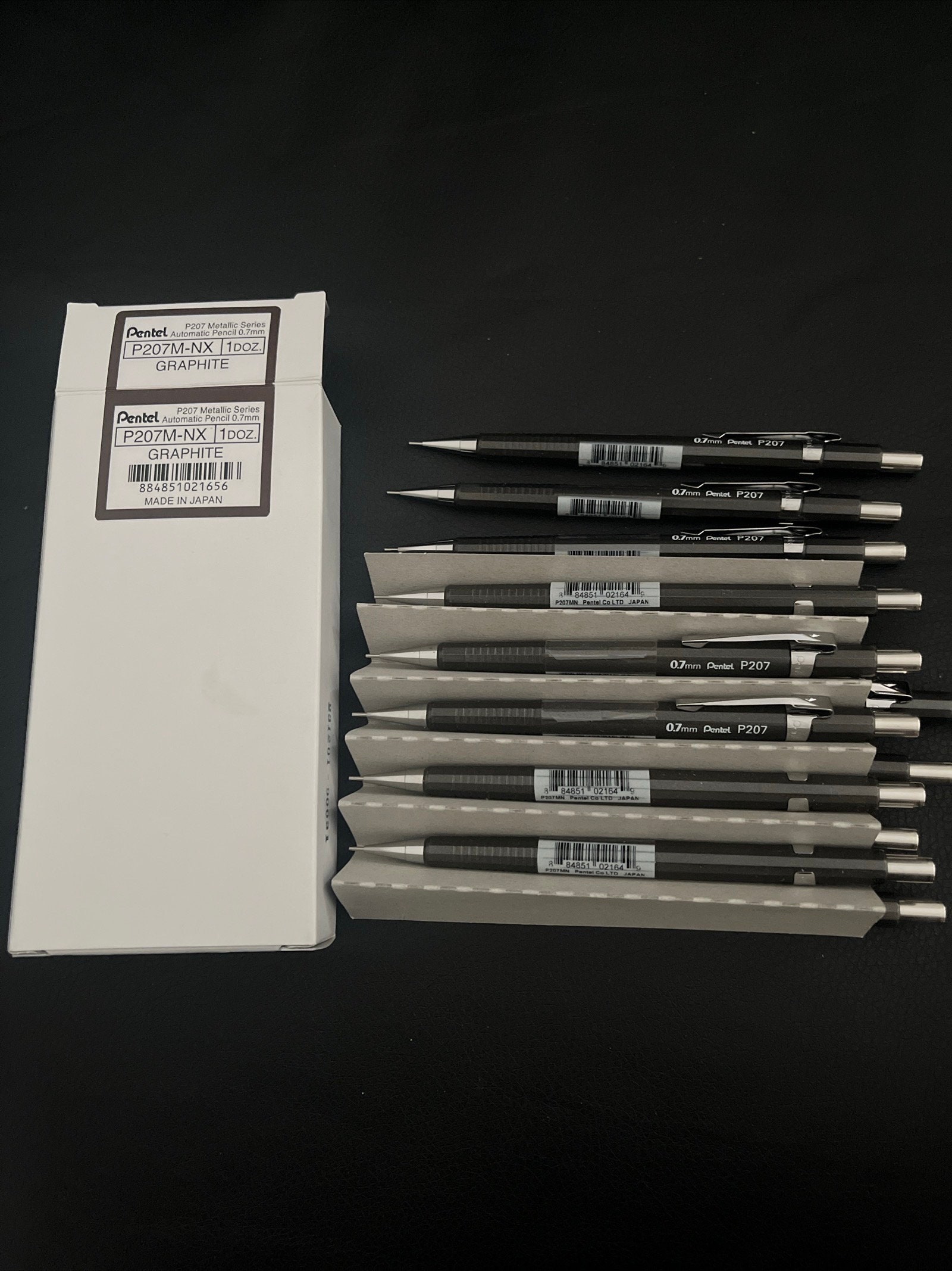 Pentel Sharp Mechanical Pencil, 0.7mm, Metallic Graphite Barrel, 12 ...