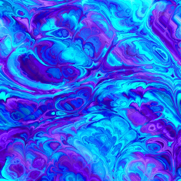 Purple Teal Fabric - Etsy