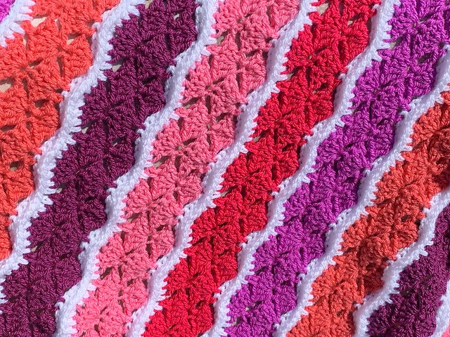 Ophelia Ripple Blanket - Original Crochet Afghan Pattern by Julie ...