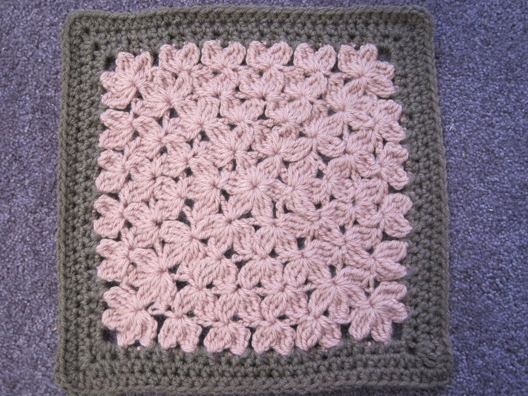 In Treble - Crochet Pattern for 12" Afghan Square - Designed by Julie ...