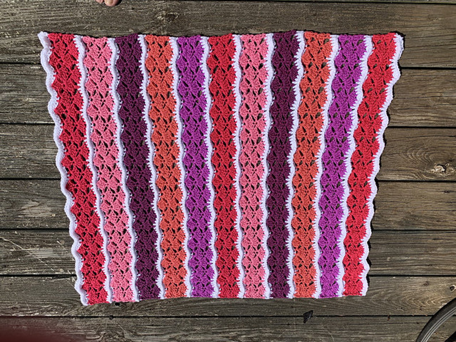 Ophelia Ripple Blanket - Original Crochet Afghan Pattern by Julie ...