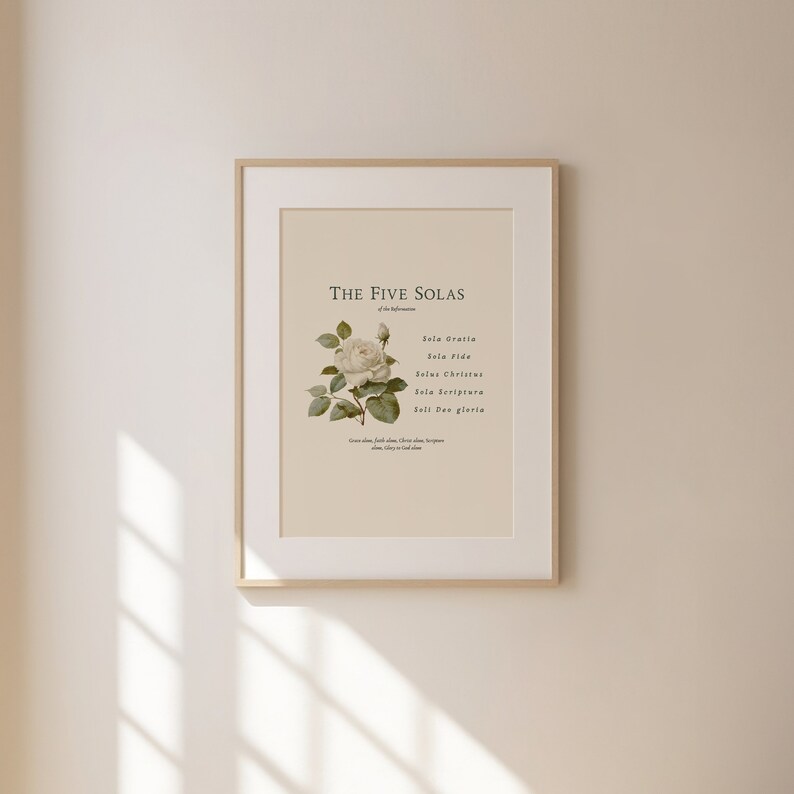 The Five Solas | Reformation Sola Gratia, Sola Fide, Solus Christus ...
