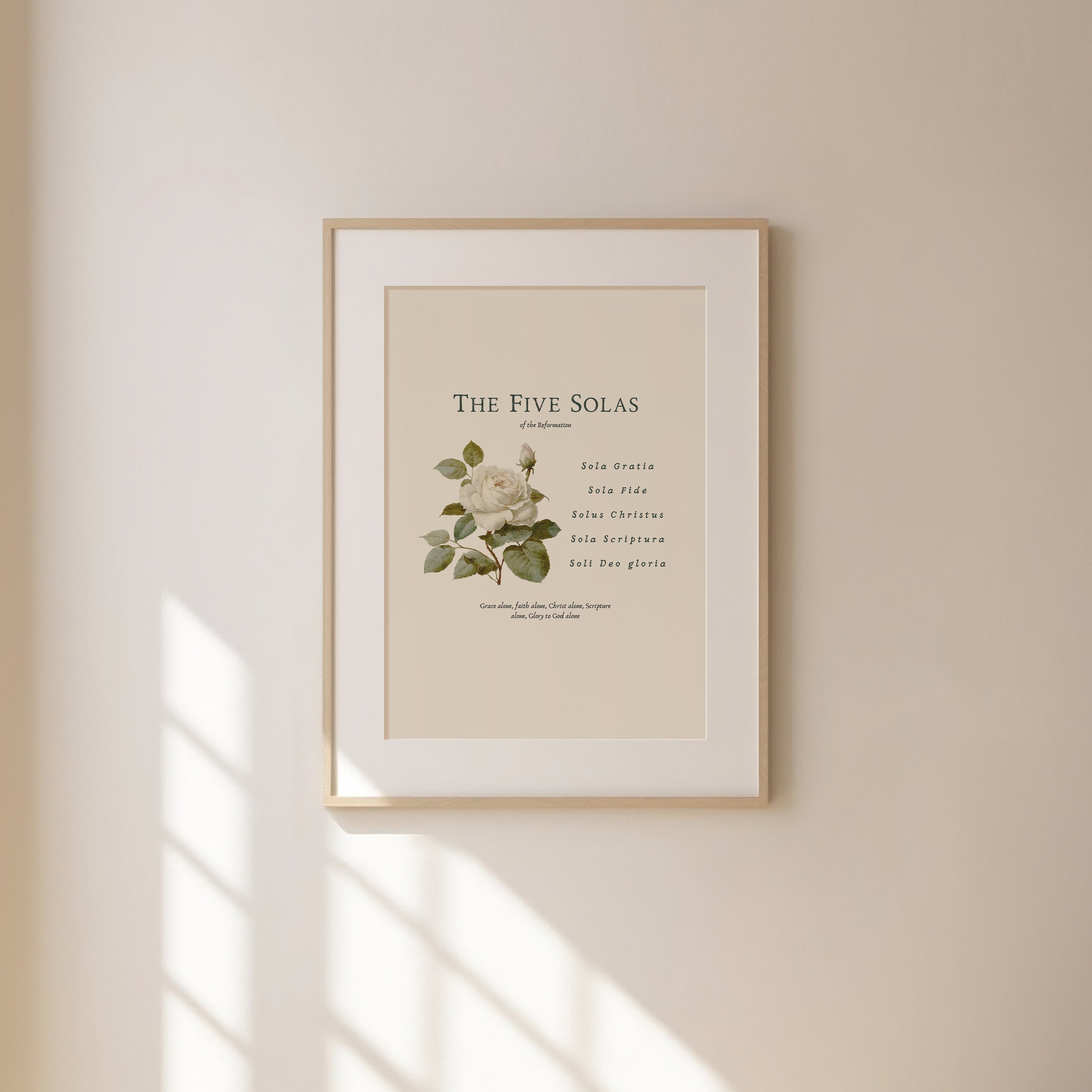 The Five Solas | Reformation Sola Gratia, Sola Fide, Solus Christus ...