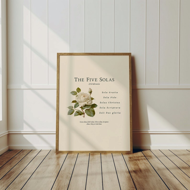 The Five Solas | Reformation Sola Gratia, Sola Fide, Solus Christus ...