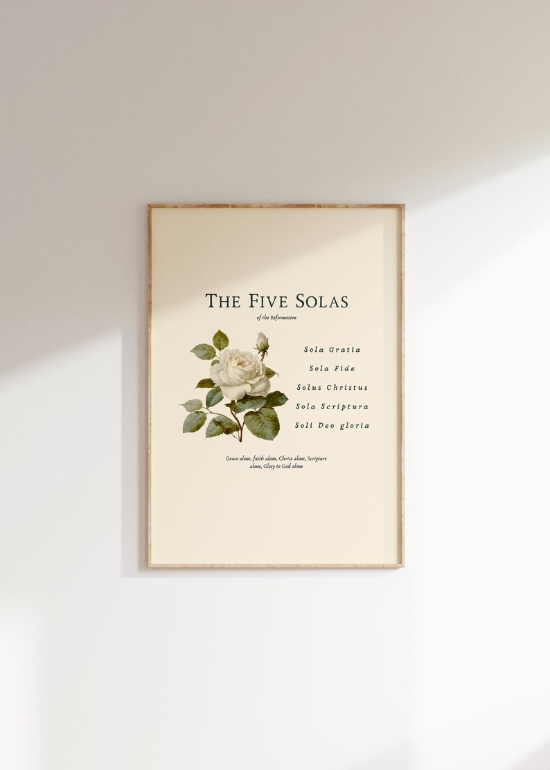 The Five Solas | Reformation Sola Gratia, Sola Fide, Solus Christus ...