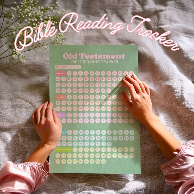 Old Testament Printable Bible Reading Log | Instant Download |christian ...