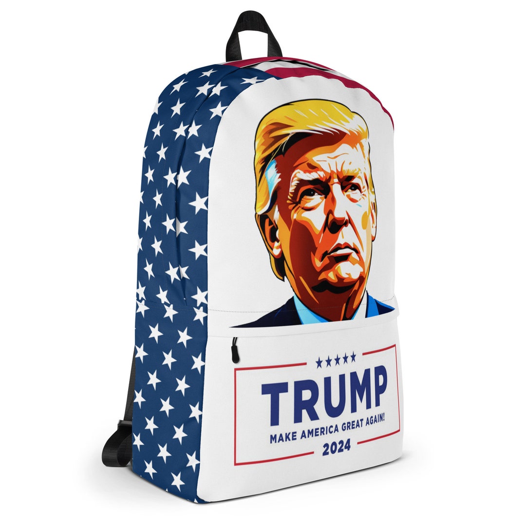 Trump 2024 Backpack Make America Great Again MAGA With American Flag - Etsy