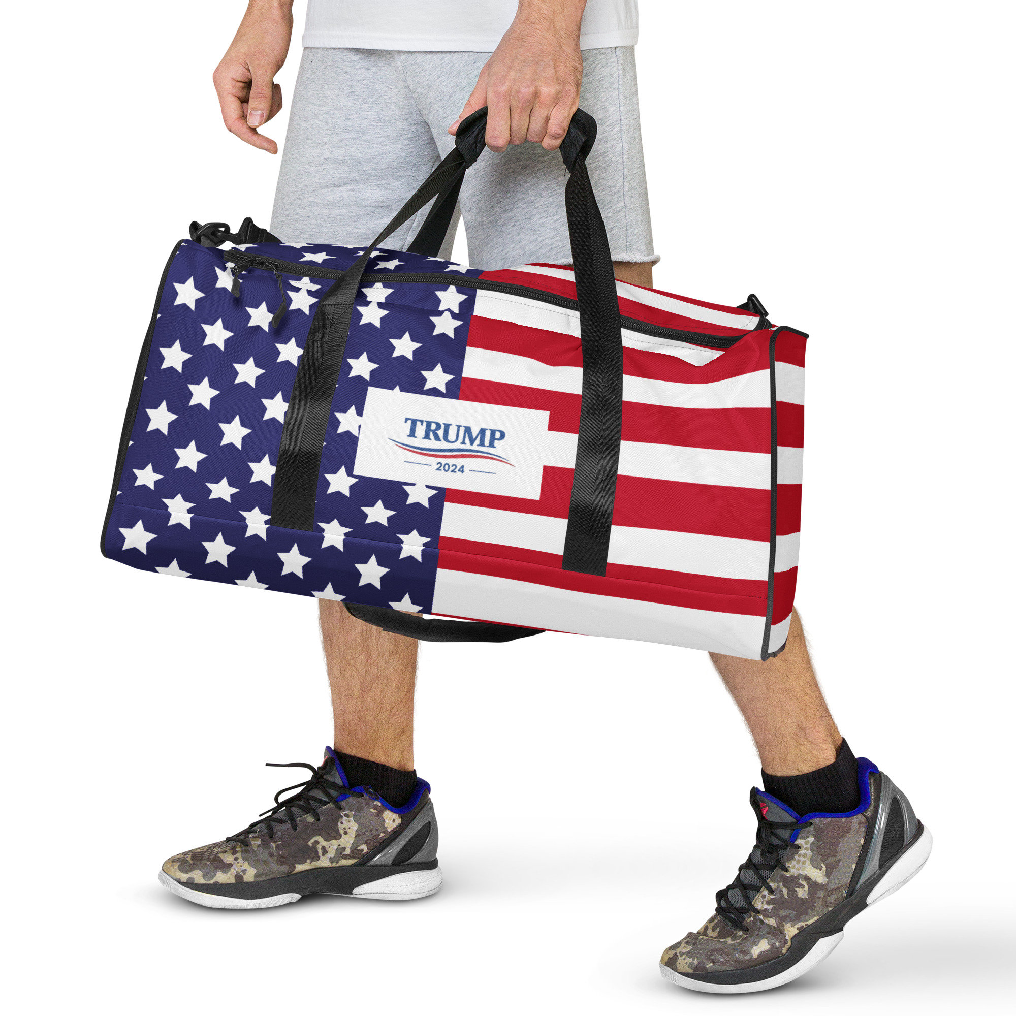 Trump 2024 Duffle Bag American Flag Design - Etsy