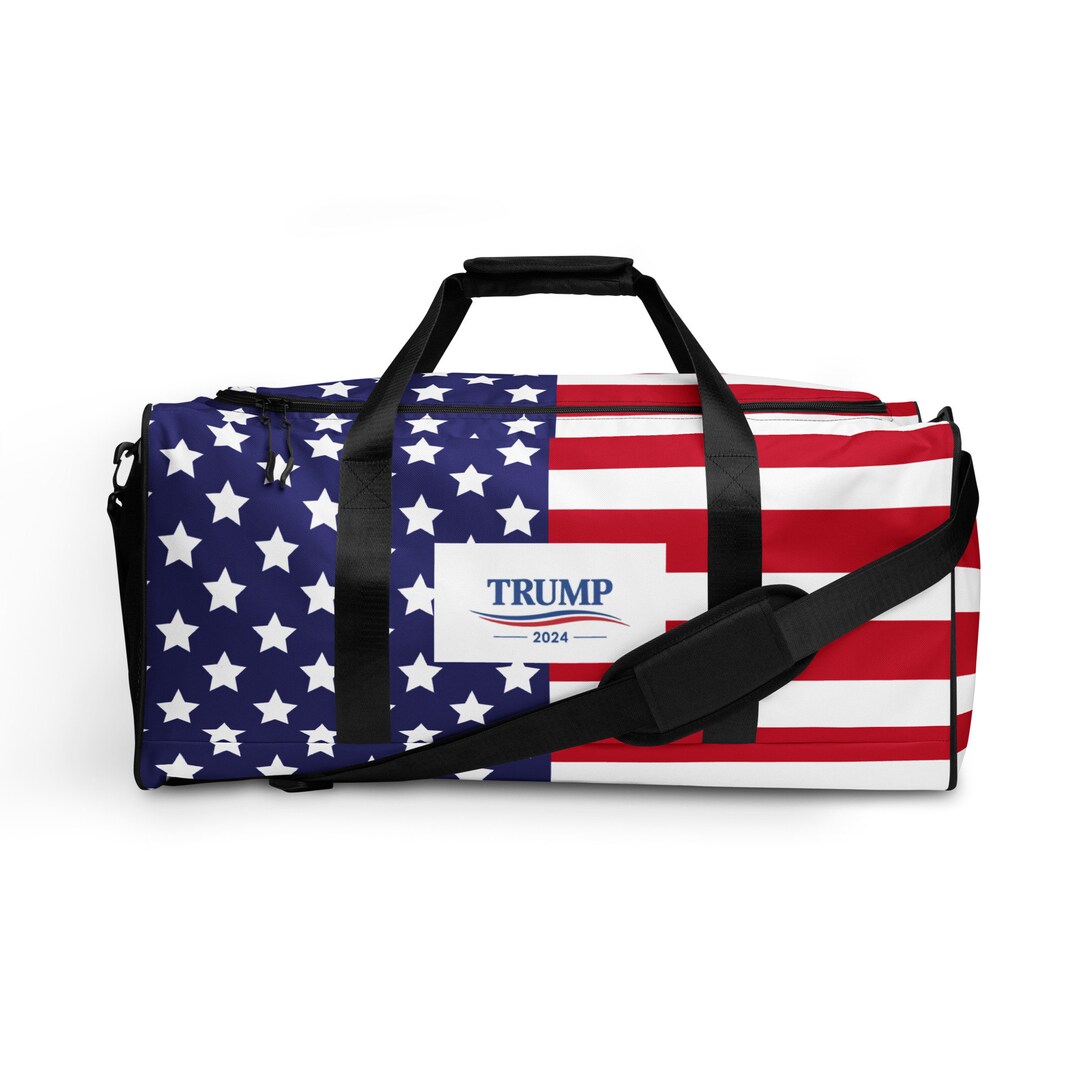 Trump 2024 Duffle Bag American Flag Design - Etsy