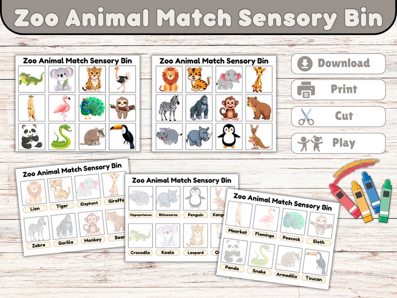 Sensory Bin Play Bundle, Alphabet Sensory Bin Printable Game, Color ...