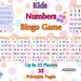 Number Bingo Game for Preschool Homeschool Kids, Number Party Game ...