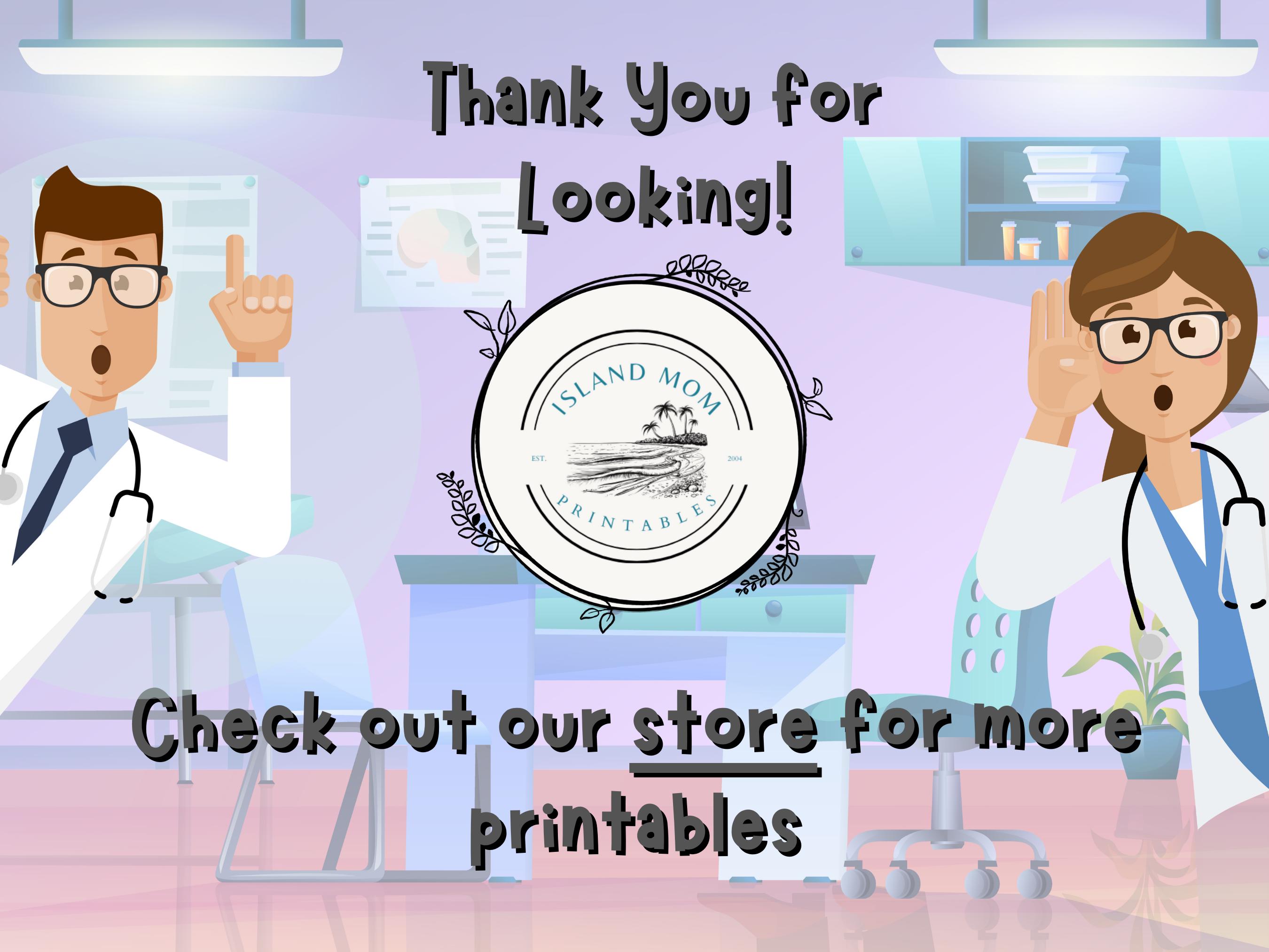 Doctor Office Pretend Dramatic Play Printable, Kids Doctor Pretend Play ...
