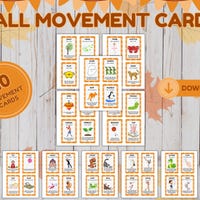 Halloween Movement Cards, Toddler Activity, Calming Corner Activity ...