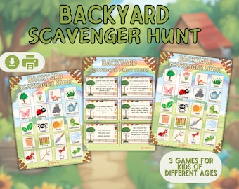 Nature Scavenger Hunt for Kids - Etsy
