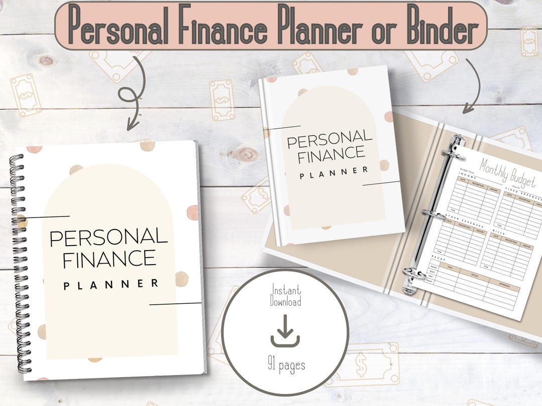 Personal Finance Printable Planner Bundle, Personal Budget Printable ...