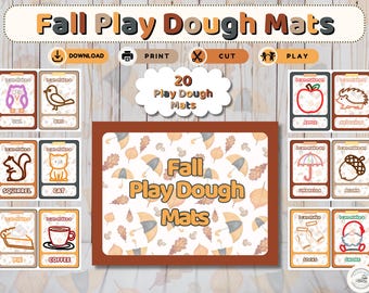 Play Dough Mat, Play Dough Activity, Printable Play Dough Mats, Fine ...
