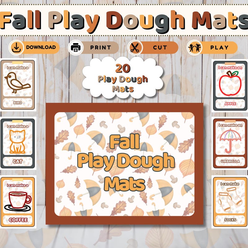 Play Dough Mats - Etsy