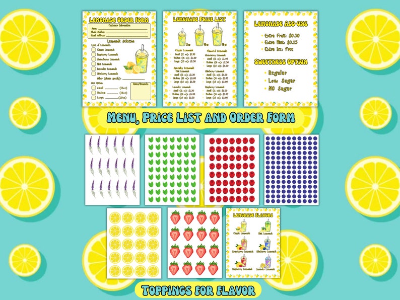 Kid's Lemonade Stand Pretend Dramatic Play Printable - Etsy