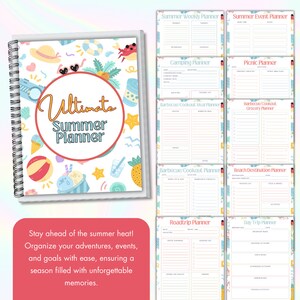 Ultimate Summer Fun Printable Planner, INSTANT DOWNLOAD - Etsy