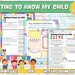 Back to School Parent Survey: Get to Know Your Child (printable) - Etsy