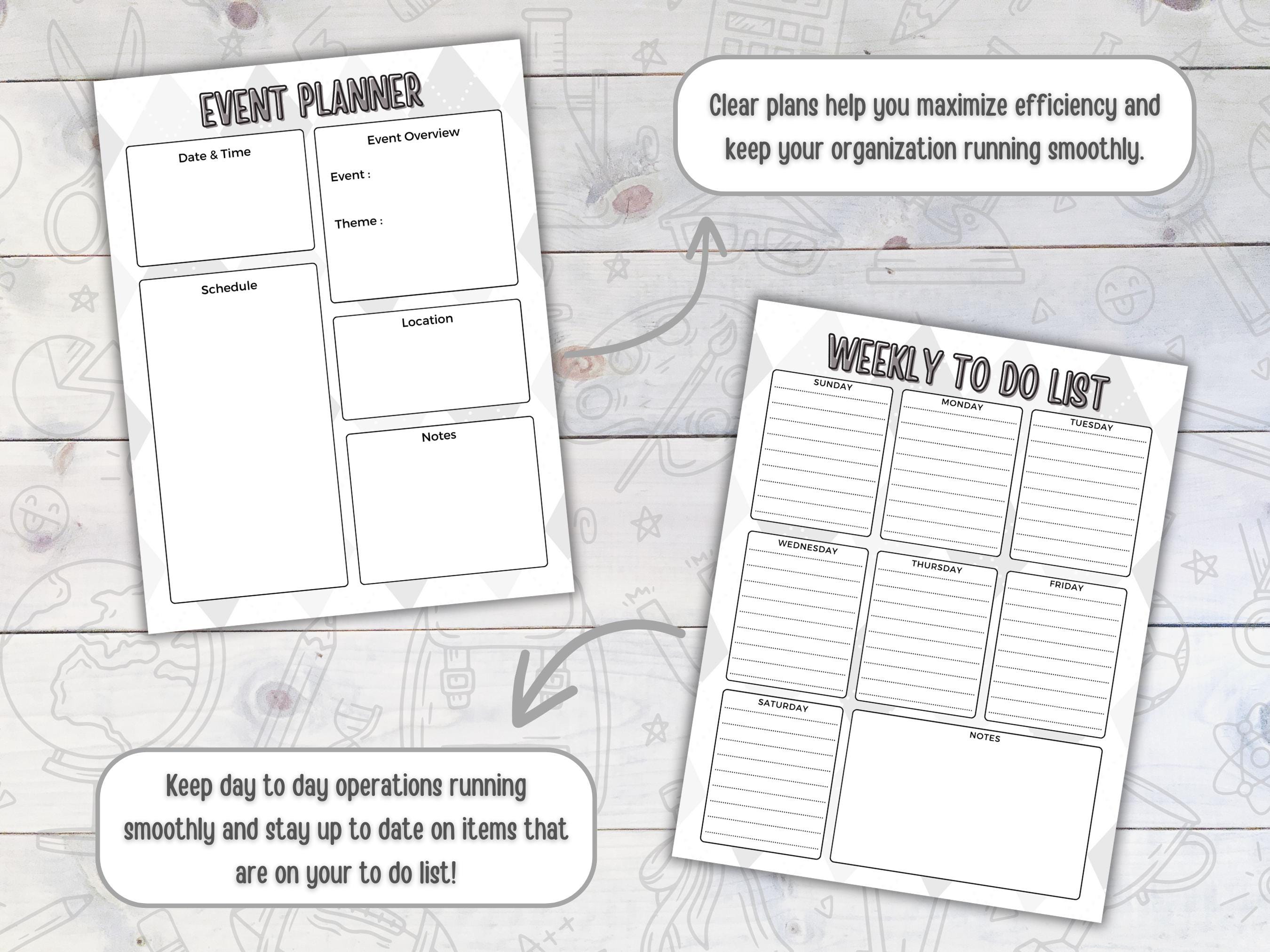 PTA Leader Planner: Printable PTO Binder (instant Download) - Etsy