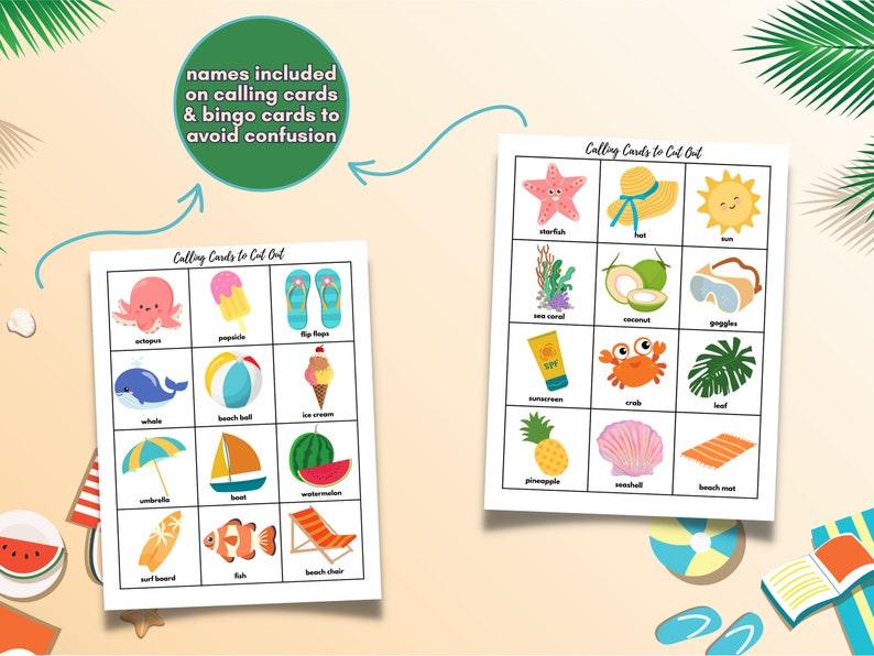 Summer Bingo Game for Kids: Printable Travel Activity (PDF) - Etsy