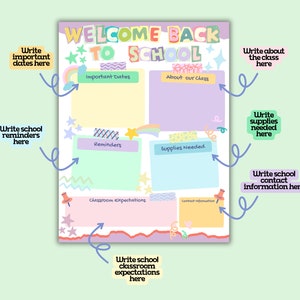 Editable Back to School Newsletter Template: Classroom Communication ...