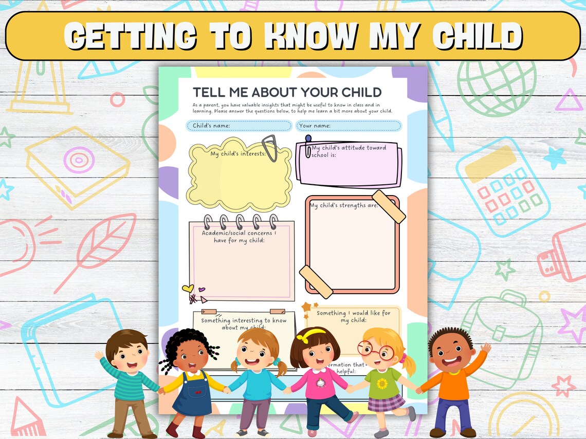 Back to School Parent Survey: Get to Know Your Child (printable) - Etsy