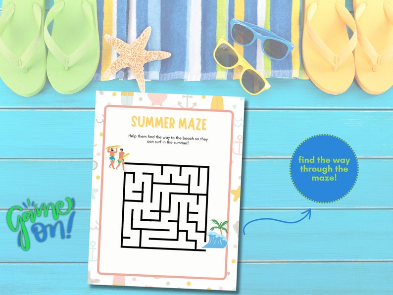 Summer Games for Kids, Printable Maze, Word Search and I Spy Game ...
