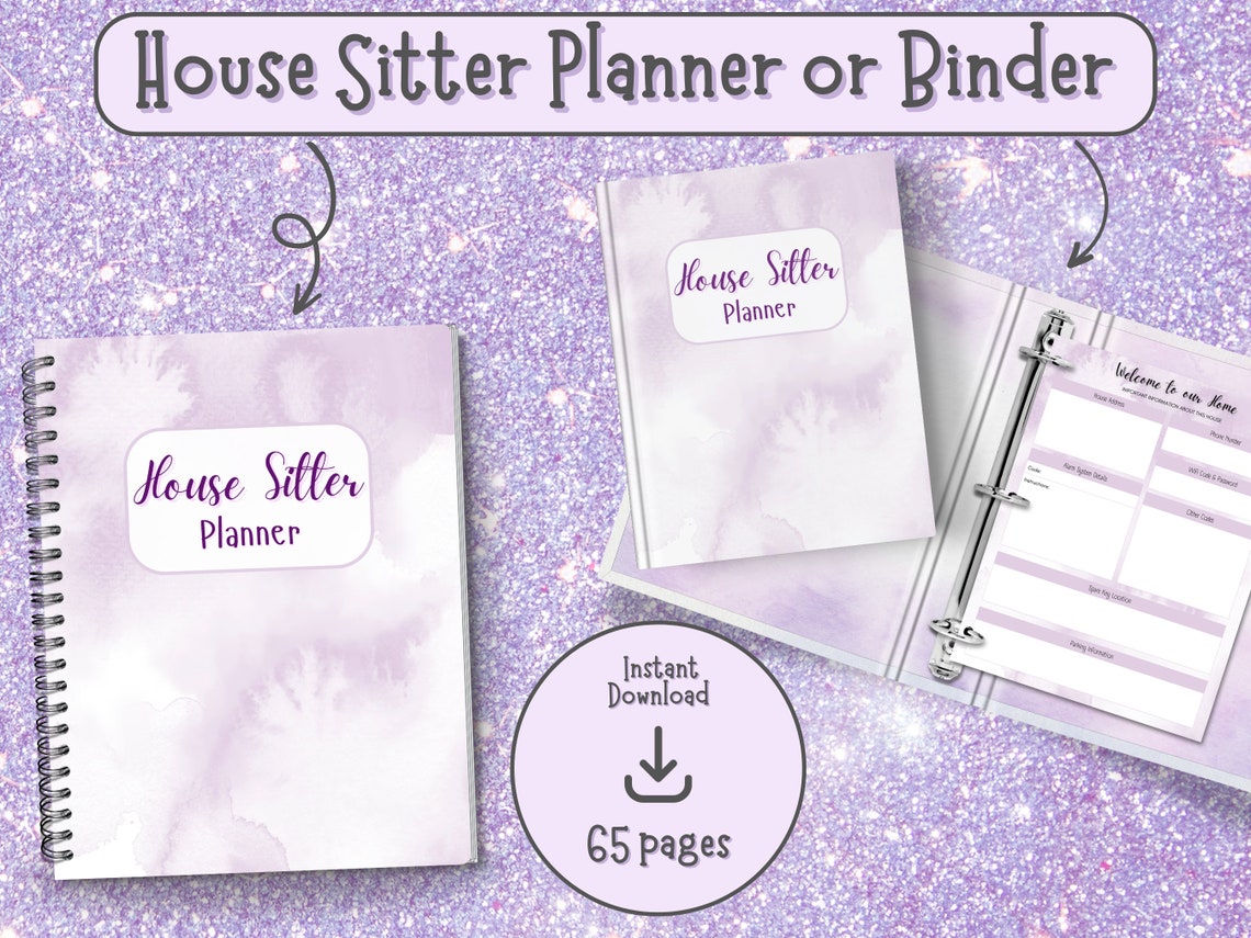 House Sitter Planner: Printable Instructions & Guidelines (instant ...