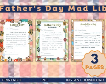 Father's Day Dad Libs - Etsy