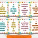 Affirmation Cards Printable Colorful Theme, Positive Quotes, Self ...