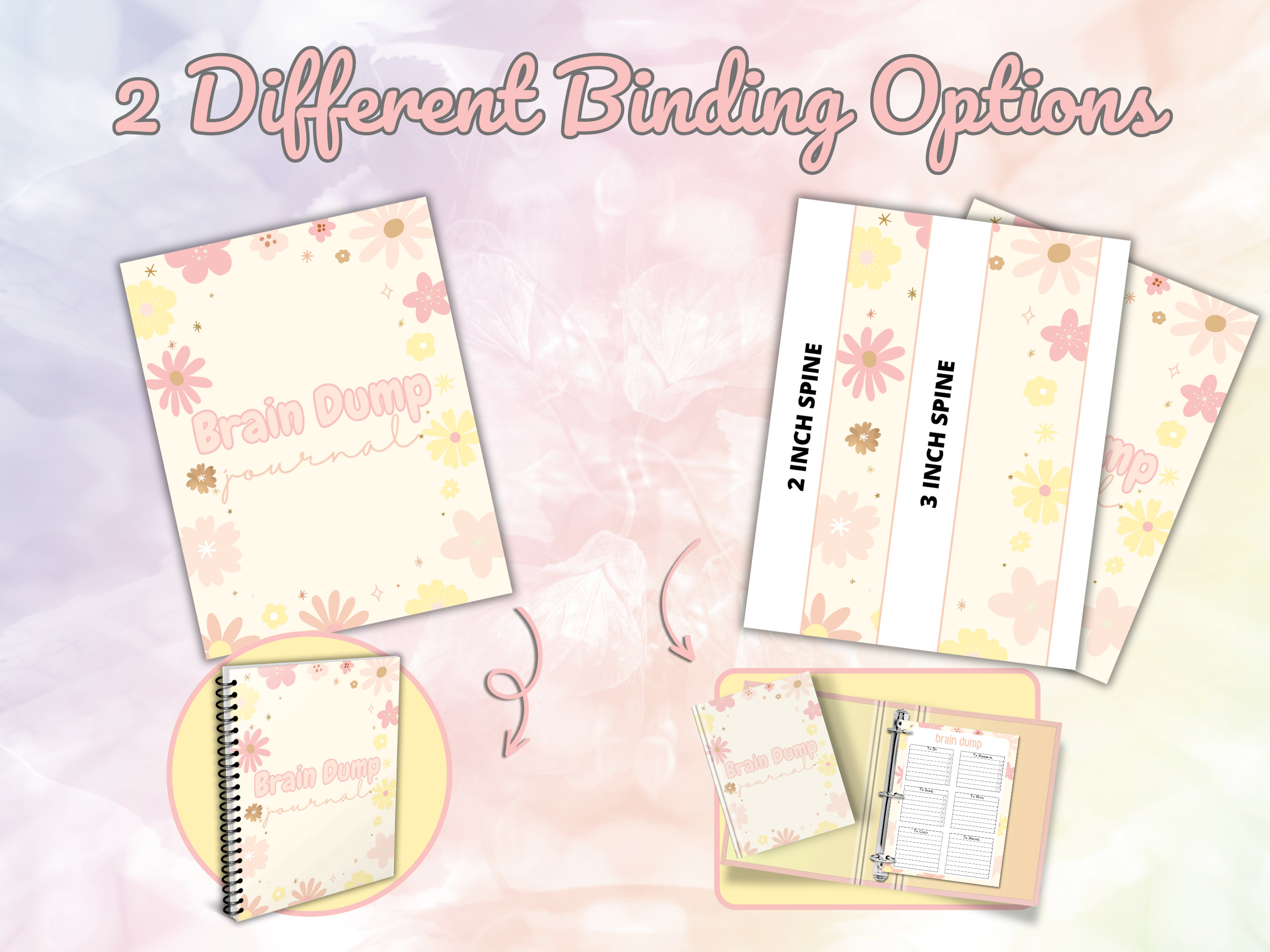 Pastel Brain Dump Journal: Thought Organizer (digital Download) - Etsy