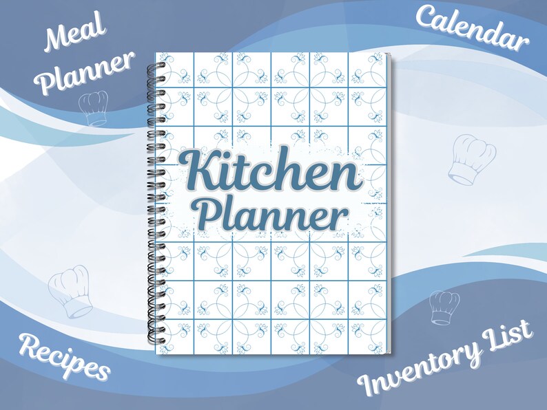 Printable Kitchen Planner: Meal Planning, Grocery List, Recipes ...