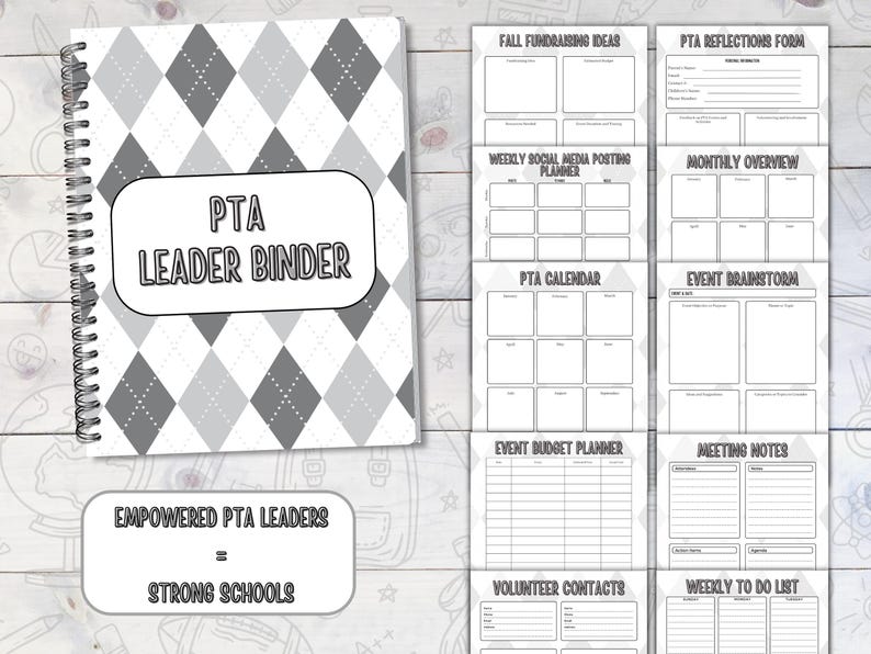 PTA Leader Planner: Printable PTO Binder (instant Download) - Etsy