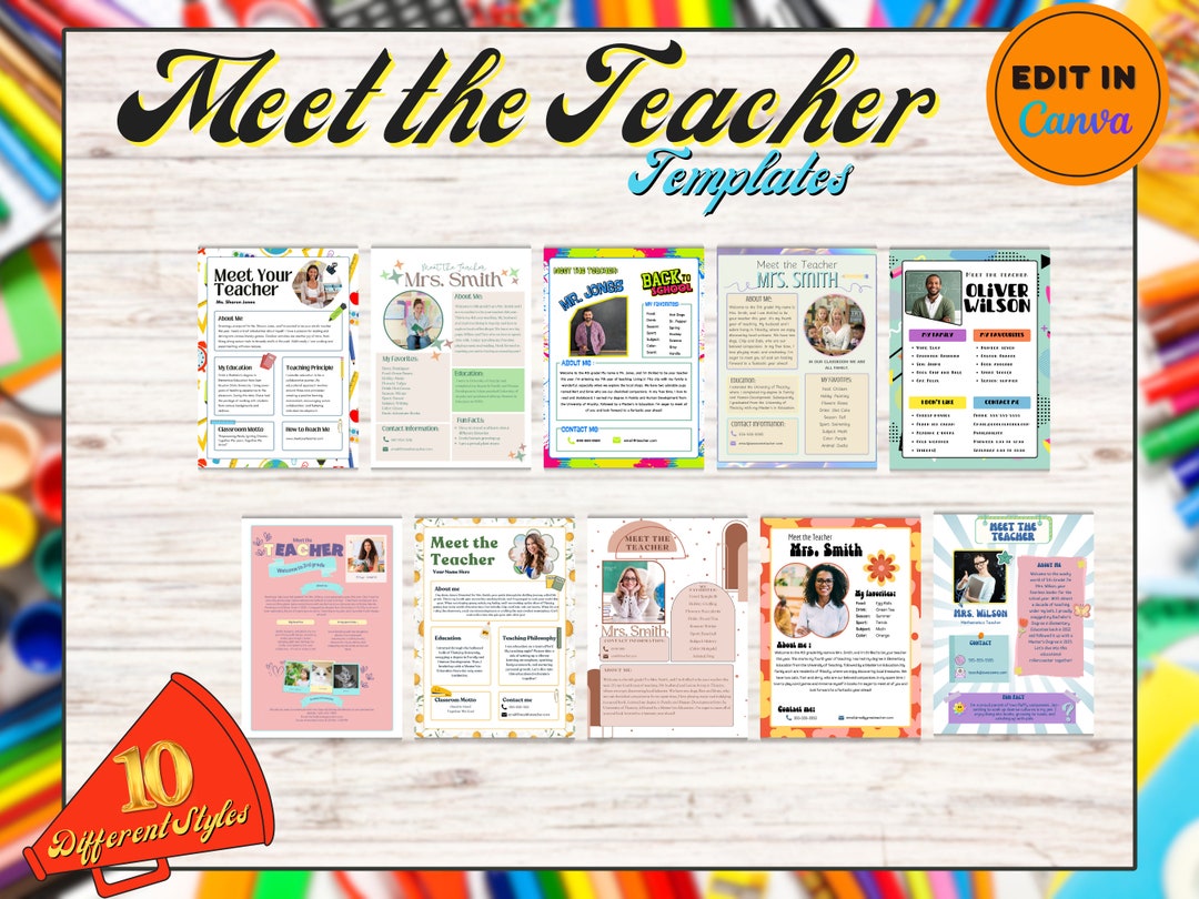 Editable Meet the Teacher Template: Back to School Canva Newsletter ...