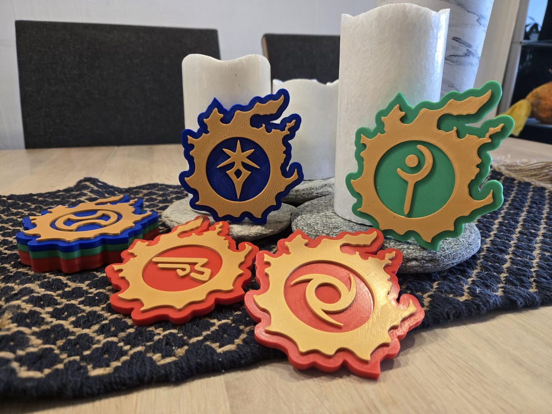 Set of Custom Final Fantasy XIV Job Symbol Coasters | Choose Your Set ...