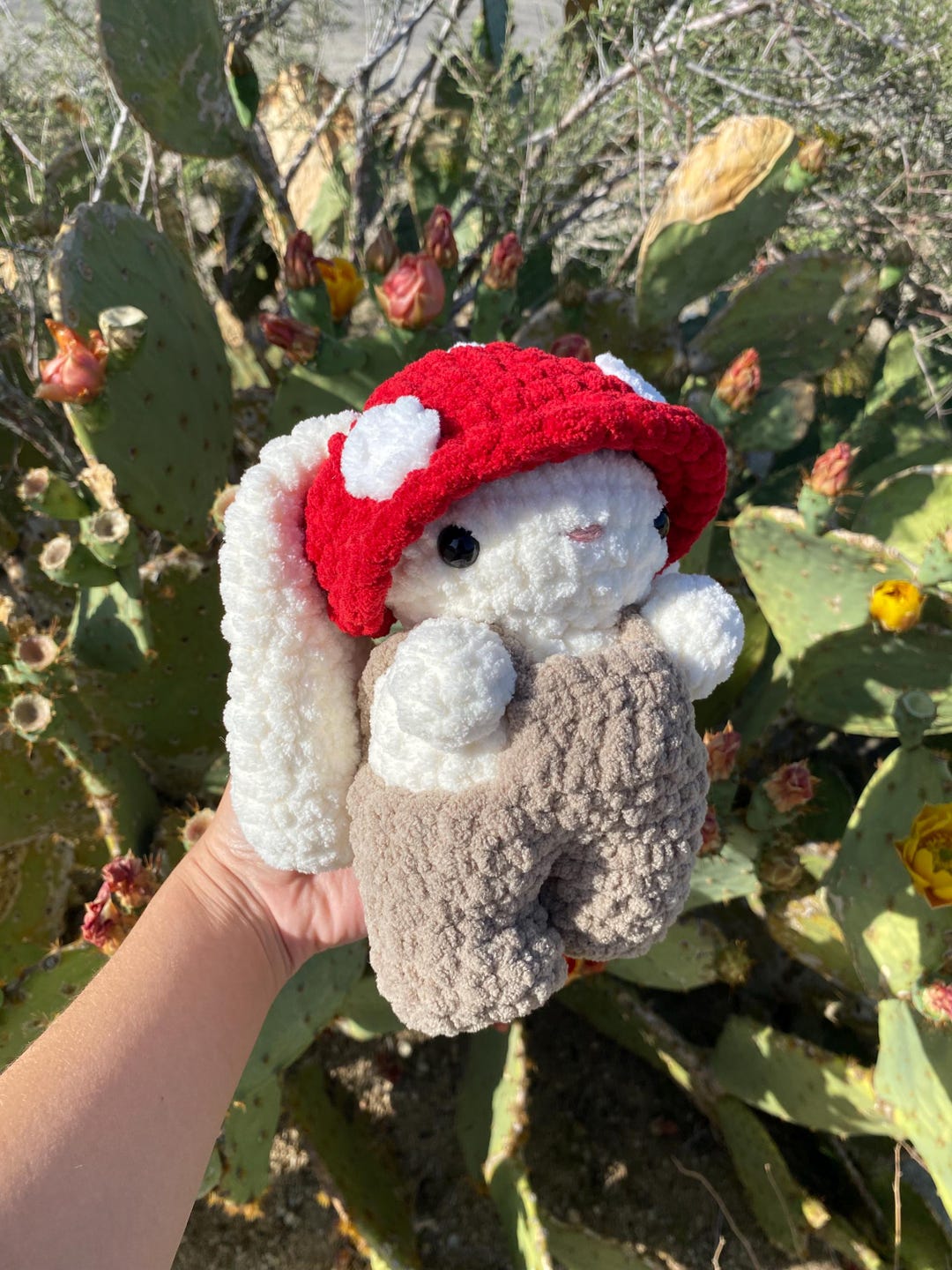 Bunny With Overalls and Bucket Hat |hand Made, Crochet, Amigurumi ...