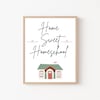 Home Sweet Homeschool Sign Wall Art for Homeschool Classroom Homeschool ...