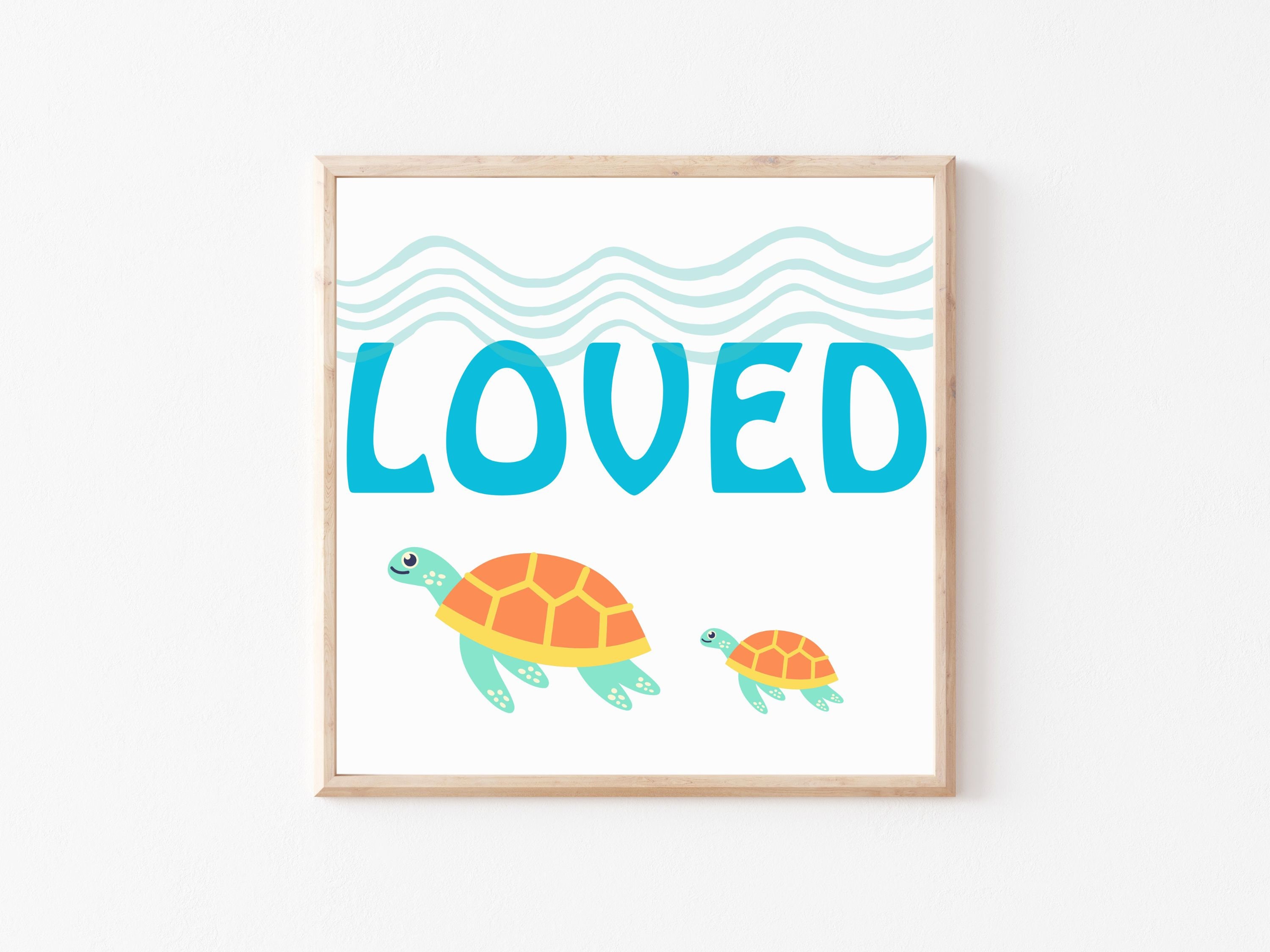 Ocean Nursery Decor Sea Creatures Wall Art Aquatic Theme for Kids ...