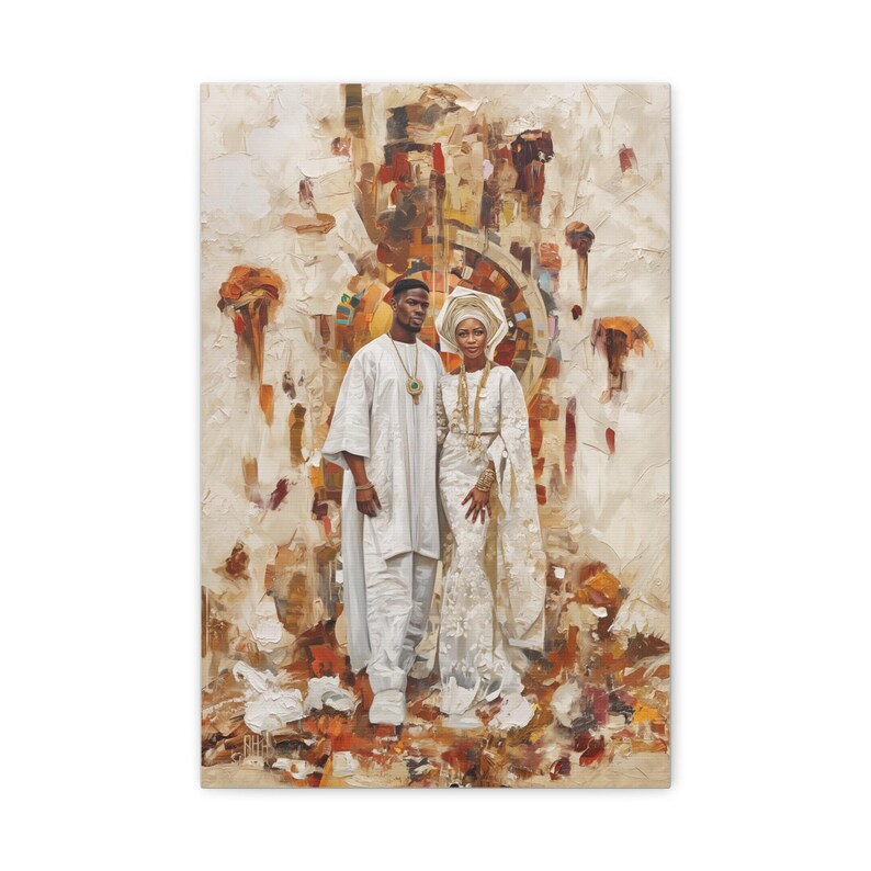 The King and Queen, Black Art, Wall Art, African Art, Matte Canvas ...