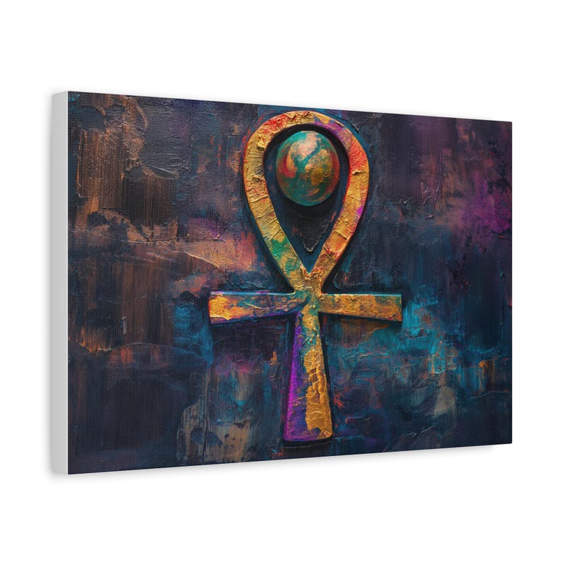 Ankh the World, Modern Art, Wall Art, Poster, Canvas Painting Matte ...