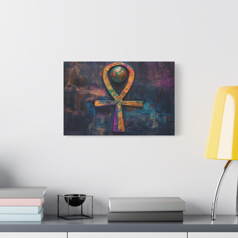 Ankh the World, Modern Art, Wall Art, Poster, Canvas Painting Matte ...