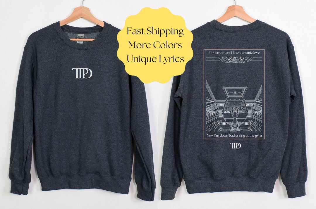 Down Bad Crying at the Gym, TTPD Sweater, Swiftie Sweater, TTPD Merch ...